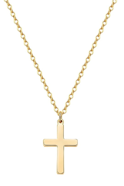 18K GOLD PLATED STAINLESS STEEL “CROSSES” NECKLACE – Jaz Jewels